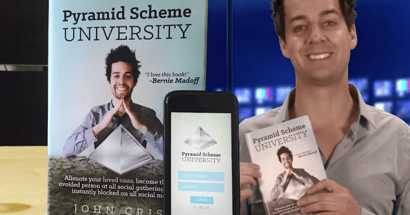 "Pyramid Scheme University" Infomercial Hilariously Pitches Fictitious ...